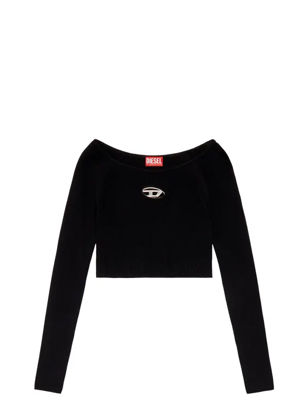 Diesel Oval D Top - Black