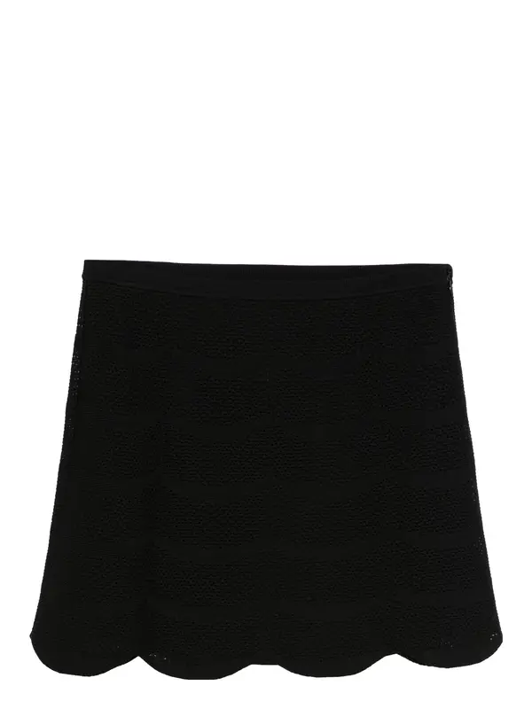 TOM FORD Silk And Cotton Mini Skirt - Black