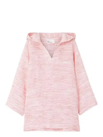 Lisa Marie Fernandez Hooded Striped Tunic - Pink