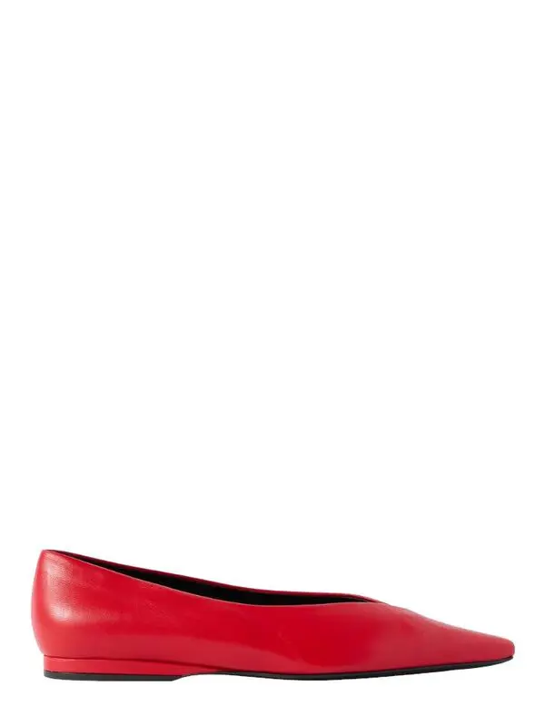Loulou De Saison Barsi Leather Ballet Flats - Red