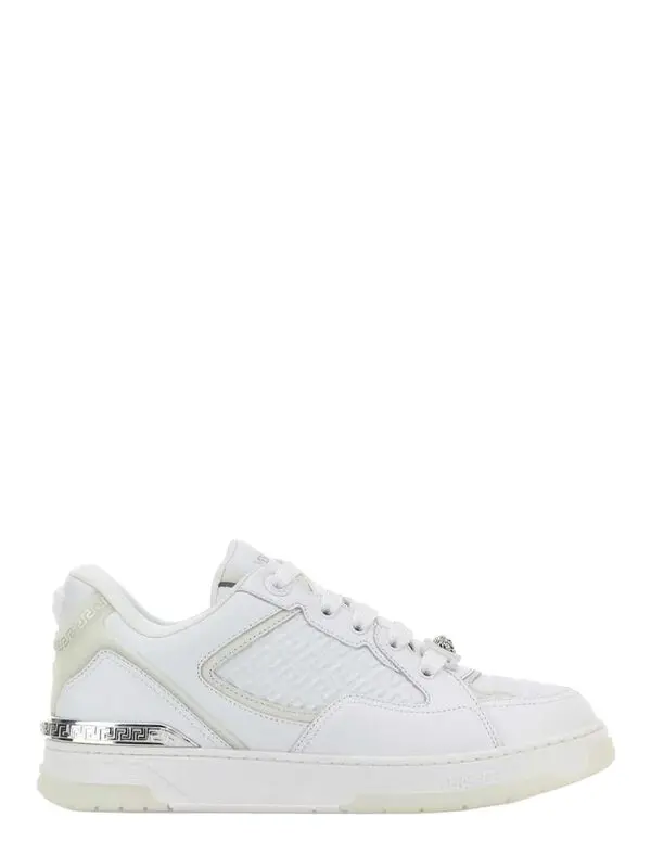 Versace Calf Leather Sneakers - Whitenewoffwhitepalaldium