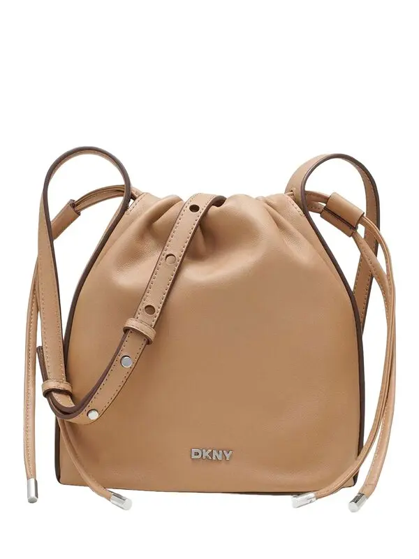 Dkny Channing Small Drawstring Bag - Cappucino