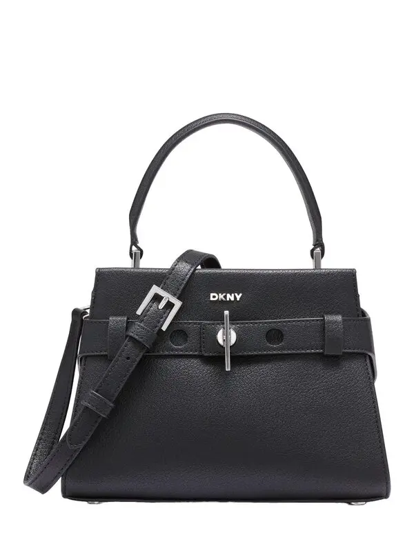 Dkny Bleeker Small Satchel - Black/silver