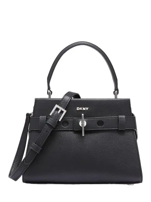 Dkny Bleeker Small Satchel - Black/silver