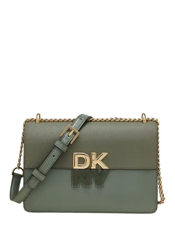 Dkny Echo Small Chain Flap Bag - Olive