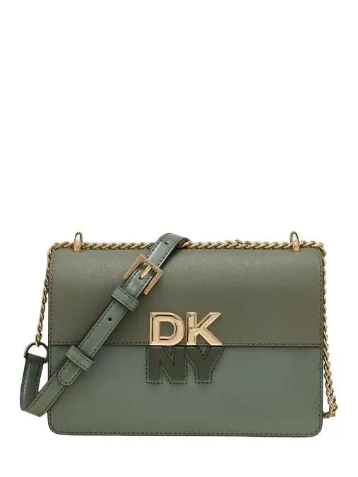 Dkny Echo Small Chain Flap Bag - Olive