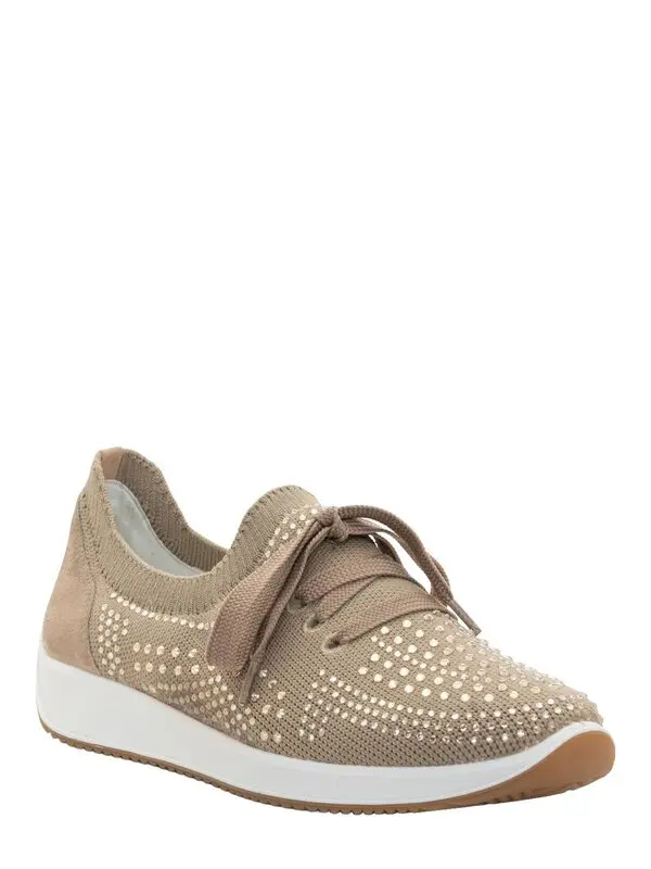 ARA Lisbon Lace-up Sneaker - Beige