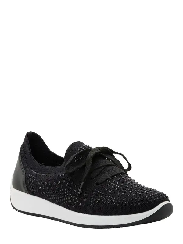 ARA Lisbon Lace-up Sneaker - Black