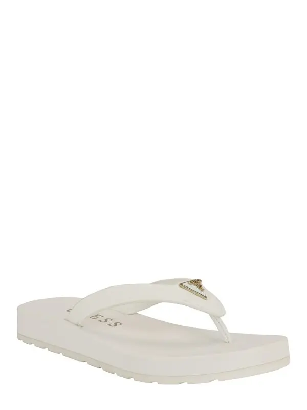Guess Candry Flip Flop - White