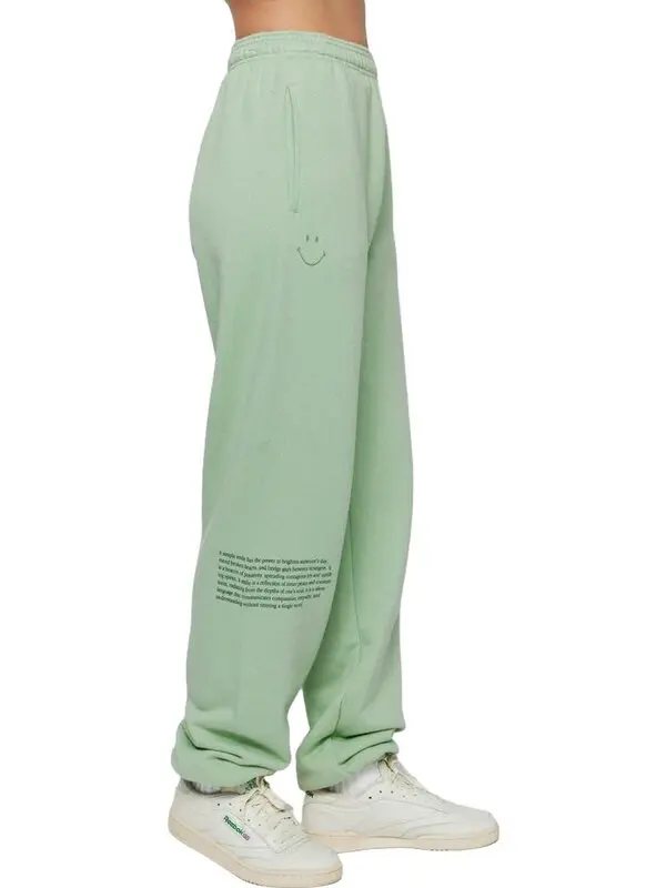 SAMII RYAN Collaboration Smiley Connections Sweatpants - Green