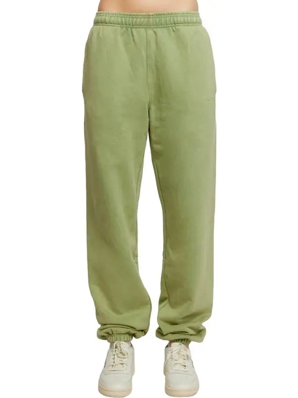 SAMII RYAN Relaxed Fit Sweatpants With Daisy Embroidery - Olive