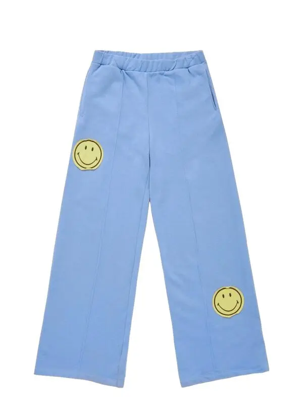 SAMII RYAN Smiley Straight Leg Pants - Blue