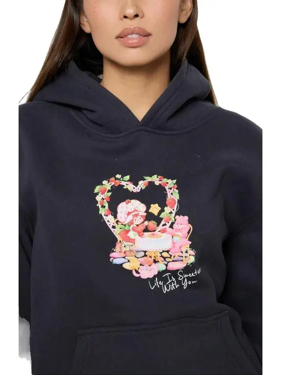 SAMII RYAN Life Is Sweet Relaxed Fit Hoodie - Black