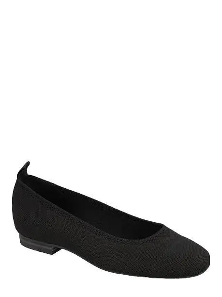 Mia Raisa Stretch Knit Flat - Black