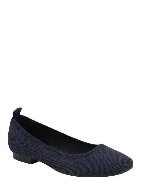 Mia Raisa Stretch Knit Flat - Navy