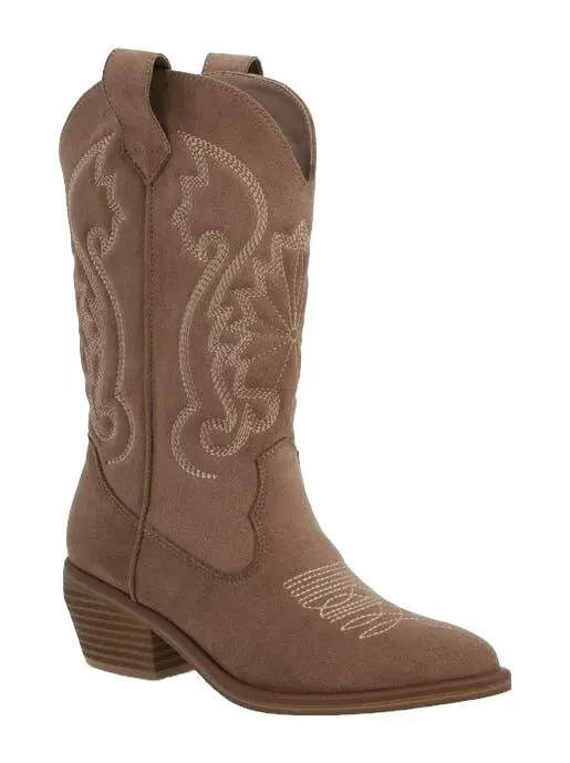 Mia Kelsha Western Boots - Maple