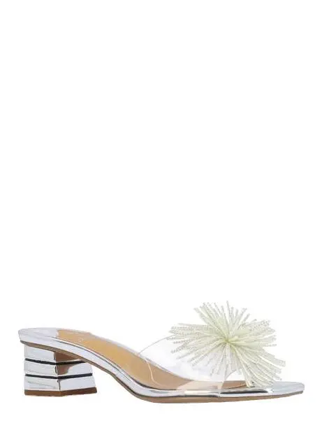 J. Reneé Ozara Slide Sandal - Clear/silver