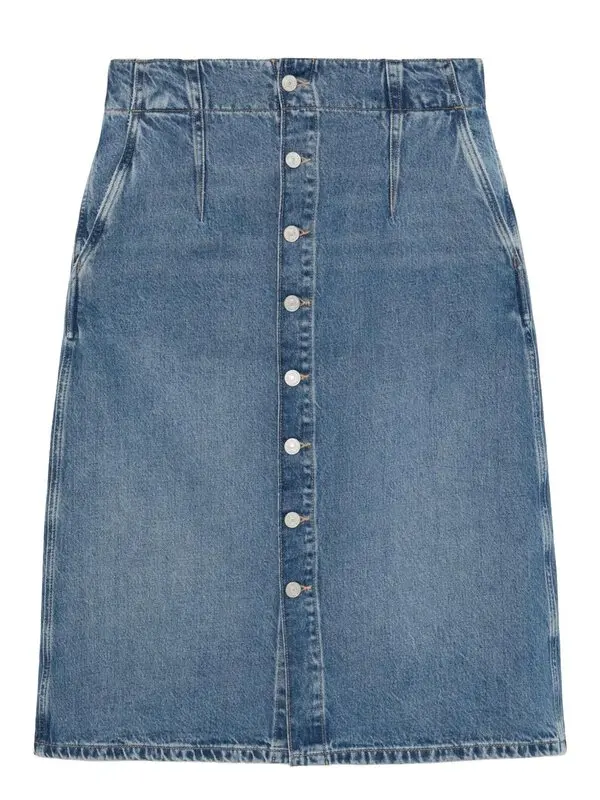 Polo Ralph Lauren Denim Midi Skirt - Blue