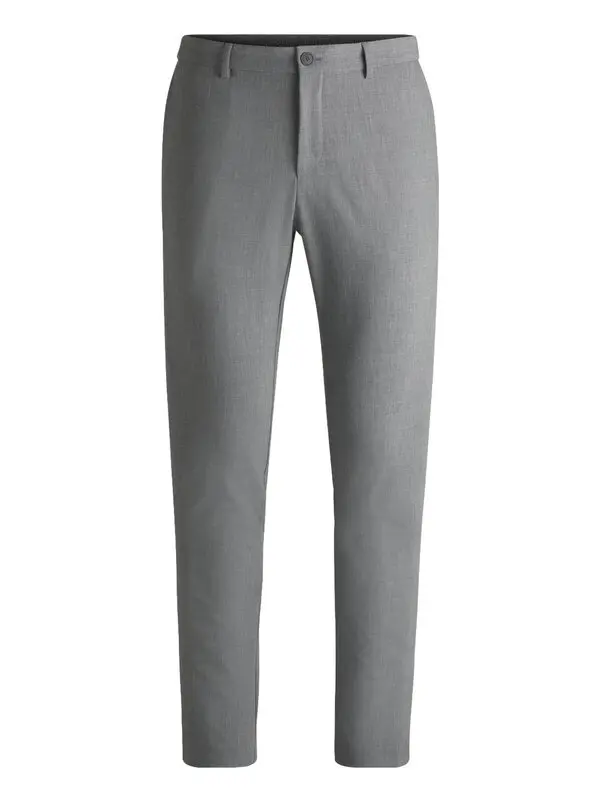 BOSS Wool-blend Trousers - Grey