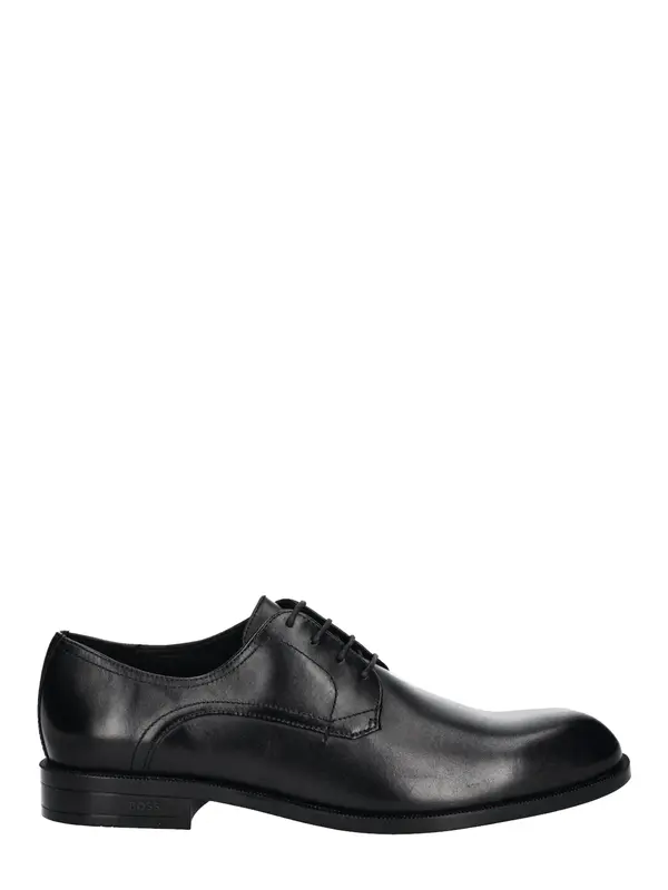 Hugo Boss Leather Derby Shoes - Black