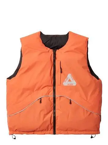 PALACE Ptech Reversible Puffa Vest - Orange