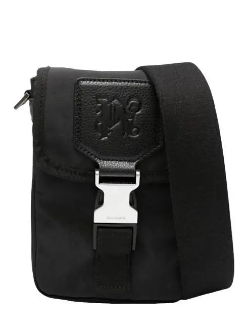 Palm Angels Monogram Crossbody Bag - Black