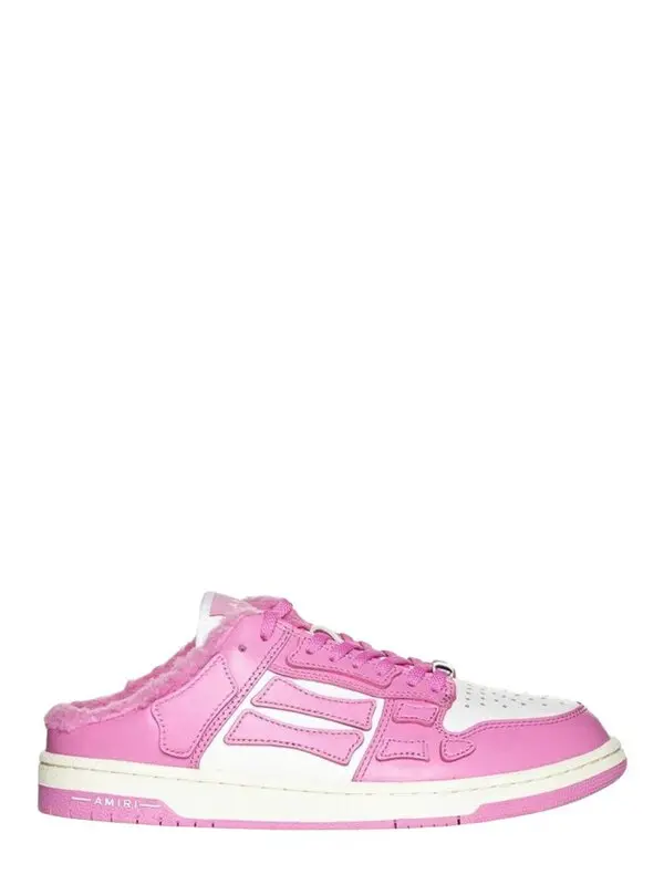 Amiri Skel Top Mule Shearling - Pink