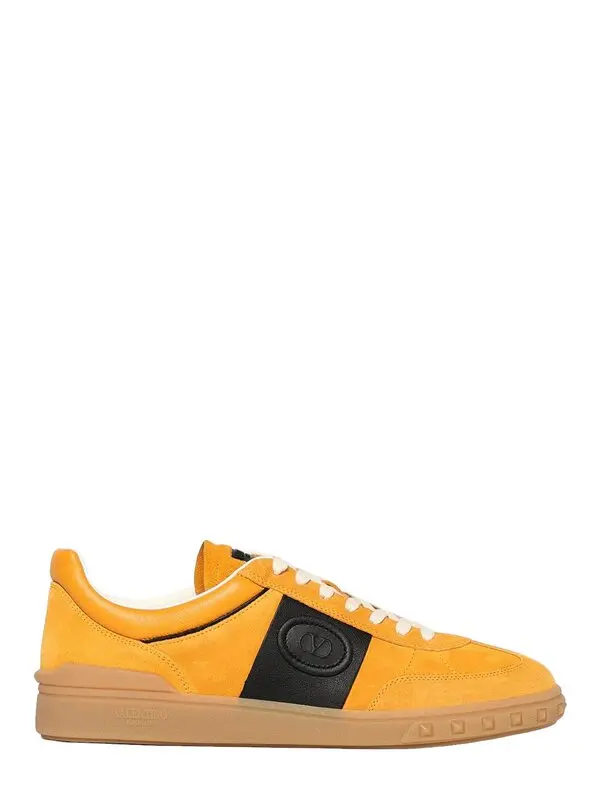 Valentino Garavani Suede Sneakers - Ocher