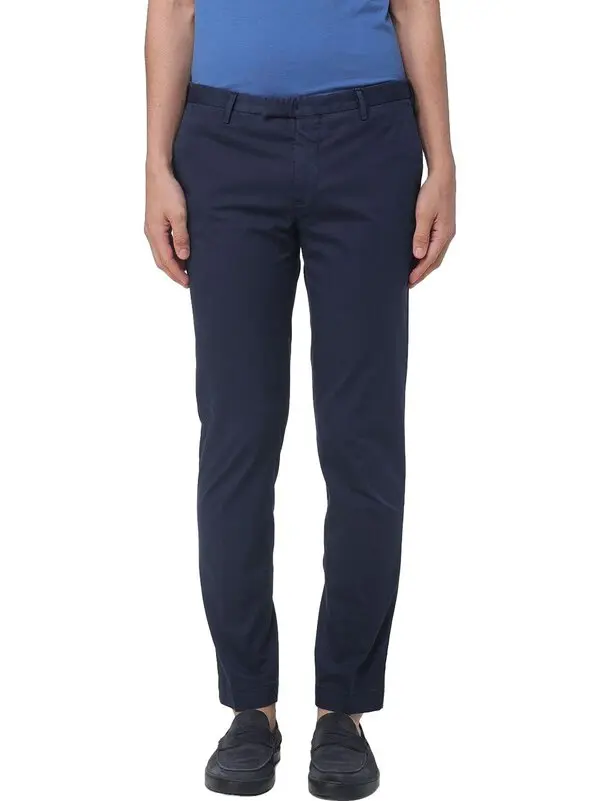 PT TORINO Stretch Cotton Chino Trousers - Blue