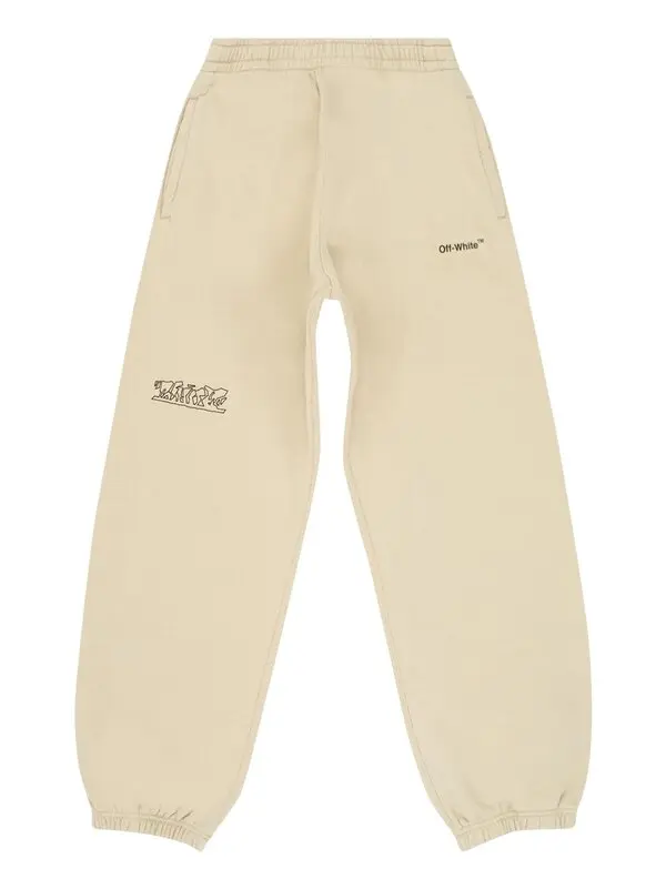 Off-White Figure Of Speech Slim Sweatpants - Tan