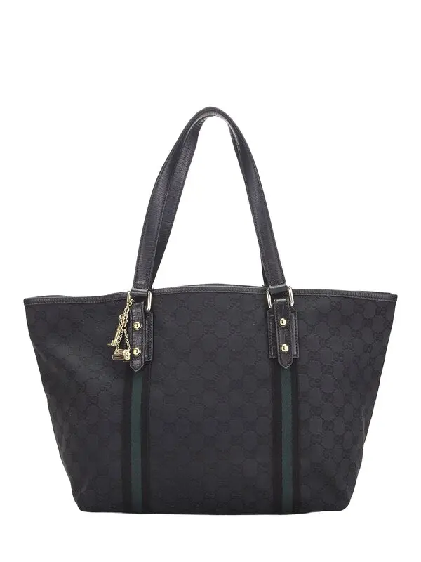 Gucci Original Gg Canvas Jolicoeur Tote - Black