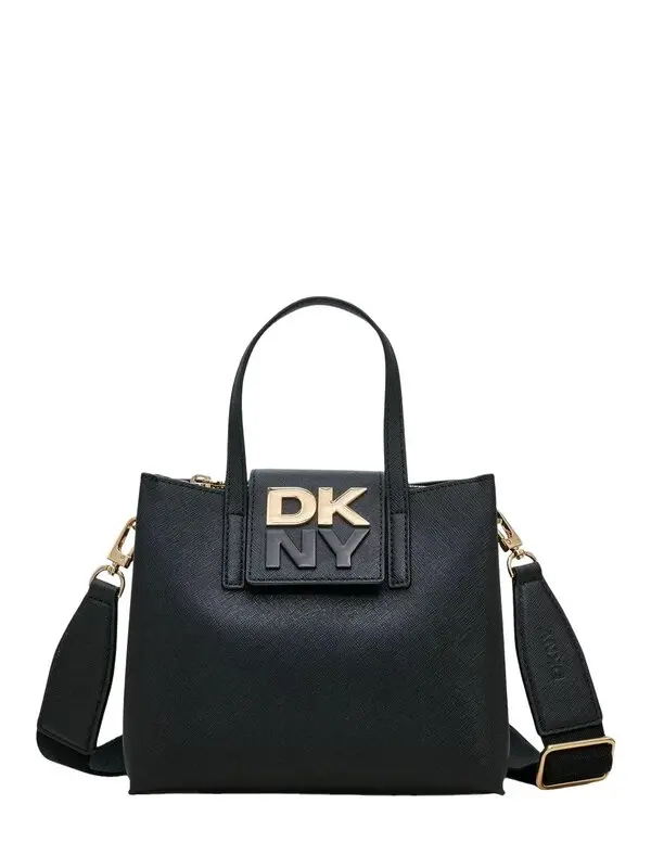 Dkny Faye Small Satchel - Blk/gold