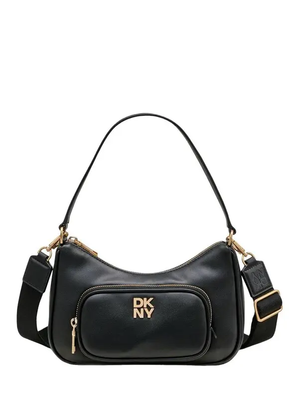 Dkny Top-zip Shoulder Bag - Blk/black
