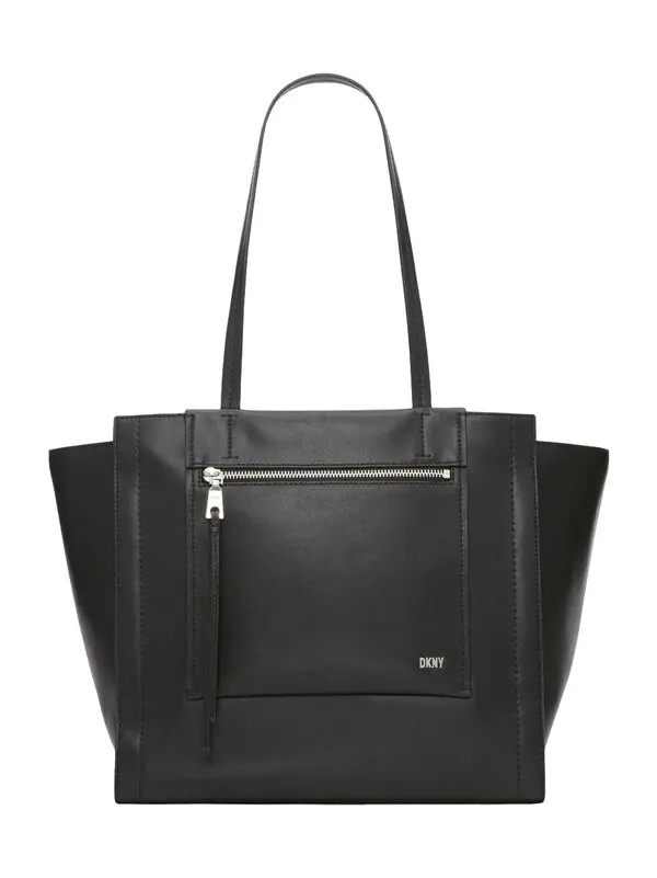Dkny Pax Large Tote Bag - Black/silver