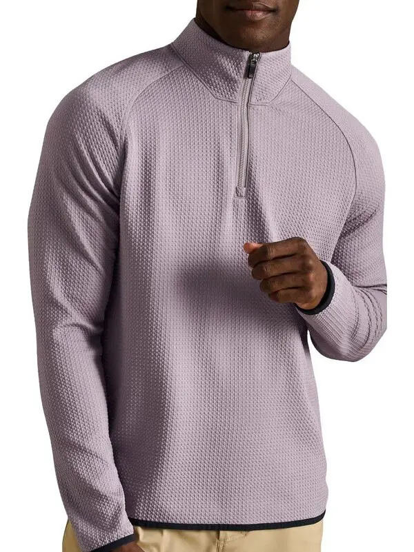 RHONE Founders Golf Quarter Zip - Purple Smoke