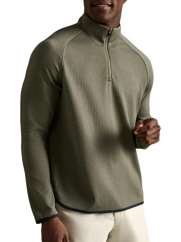 RHONE Founders Golf Quarter Zip - Smokey Olive
