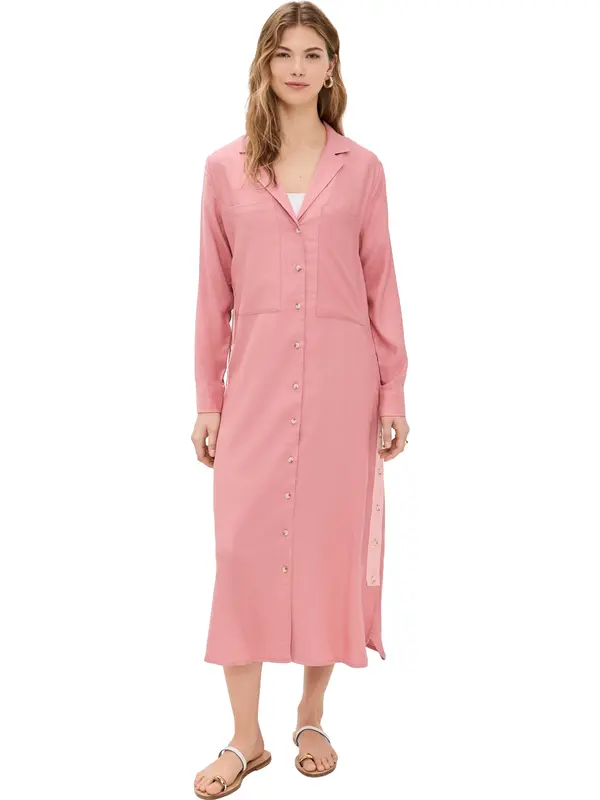 87ORIGINS Rayo Shirt Dress - Pink