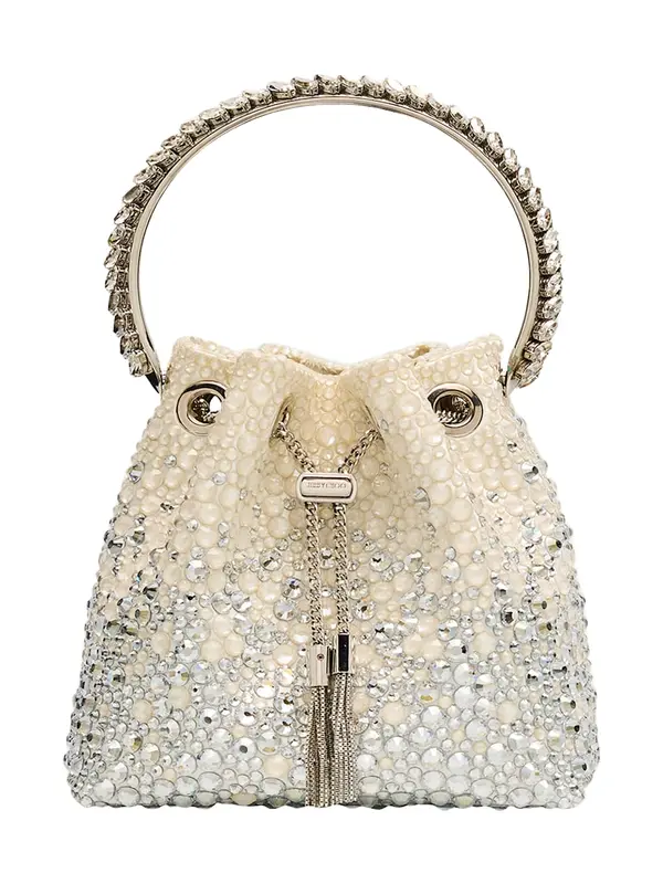 JIMMY CHOO Bon Bon Top-handle Bag - Ivorycrystal