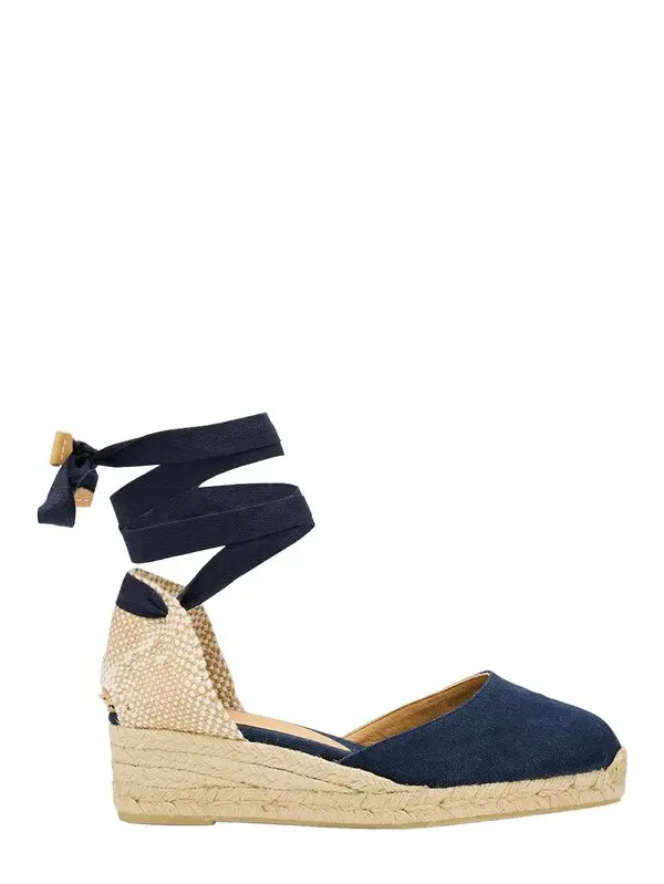 CastaÑer Carina Ankle-tie Espadrilles - Azul Oxford