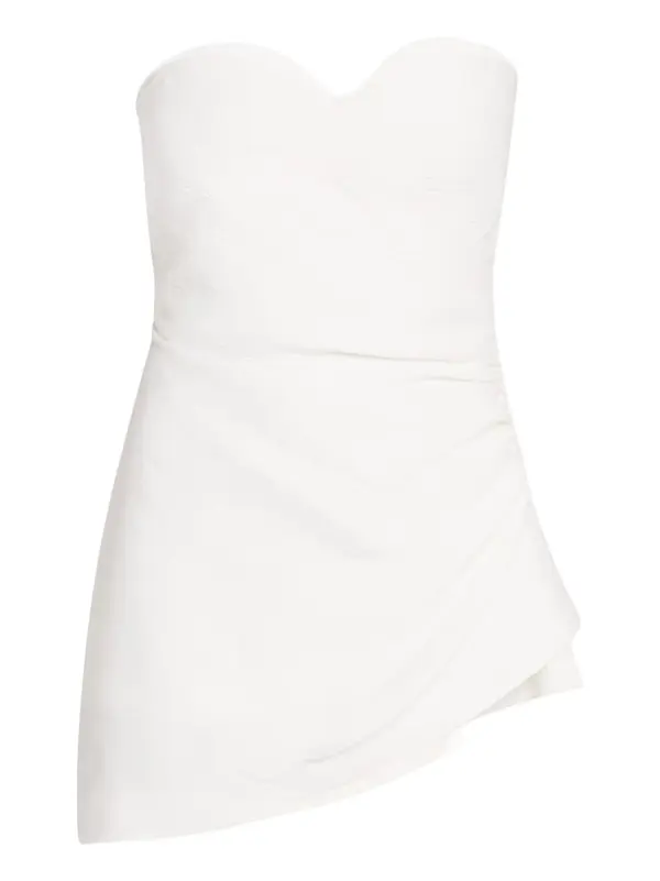 Alexis Zalik Strapless Romper - White