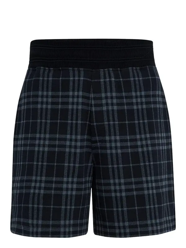Burberry Check Jersey Shorts - Ink Check