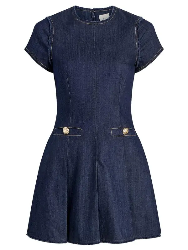 Cinq À Sept Nova Denim Mini Dress - Indigo