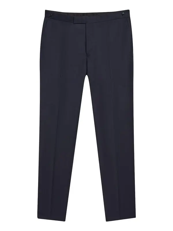 REISS Aspire Wool Dress Pants - Navy