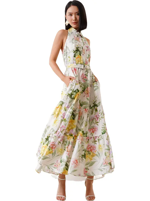 Yumi Kim Riley Linen Maxi Dress - Floral