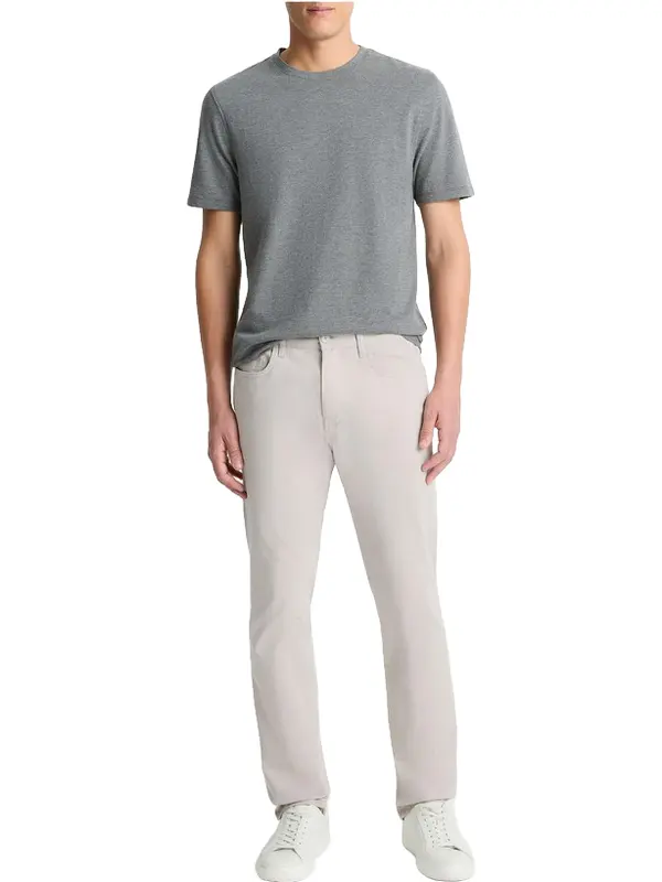 Vince Dylan Slim Fit Stretch-cotton Pant - Natural