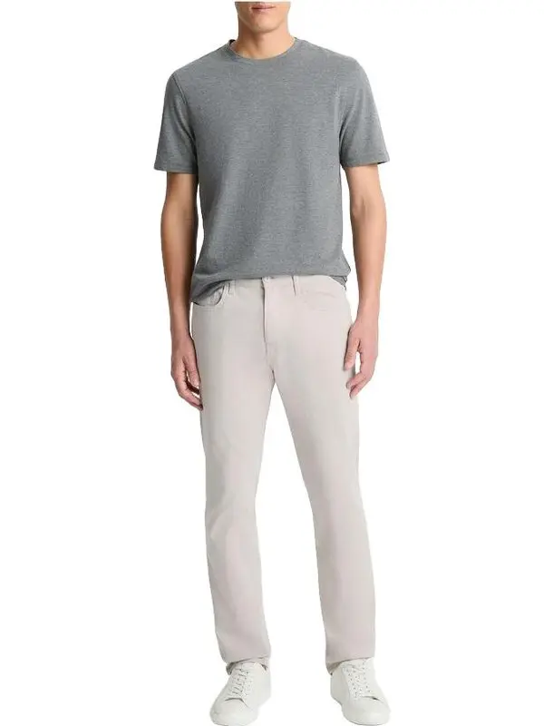 Vince Dylan Slim Fit Stretch-cotton Pant - Natural