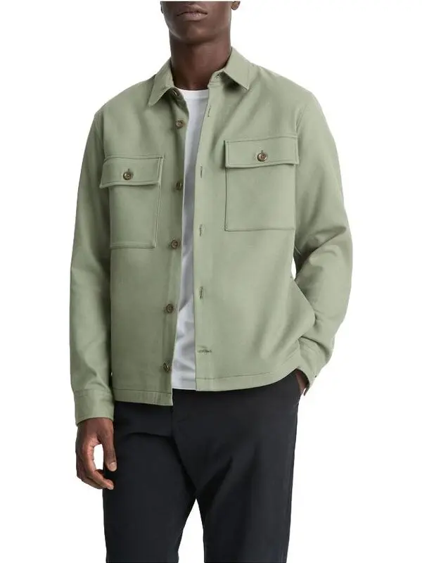 Vince Double-face Workwear Shirt Jacket - Natural