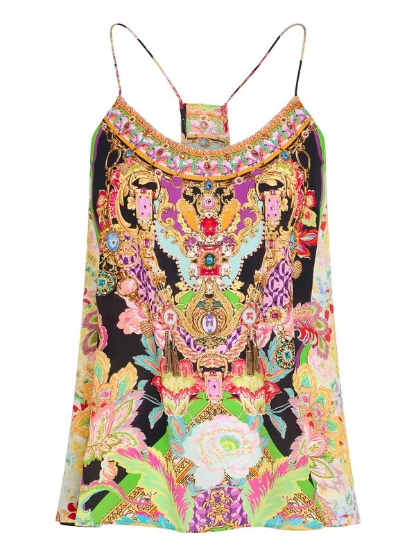 Camilla Crystal-embellished Camisole - Multicolor