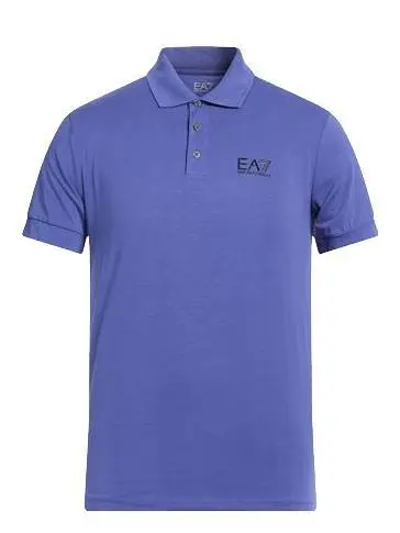 EA7 Polo Shirt Size Cotton, Elastane - Purple