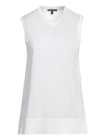 Armani Exchange Knitted Sleeveless Top - White